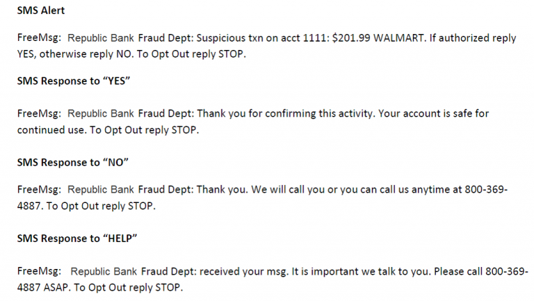 Fraud Alerts - Republic Bank