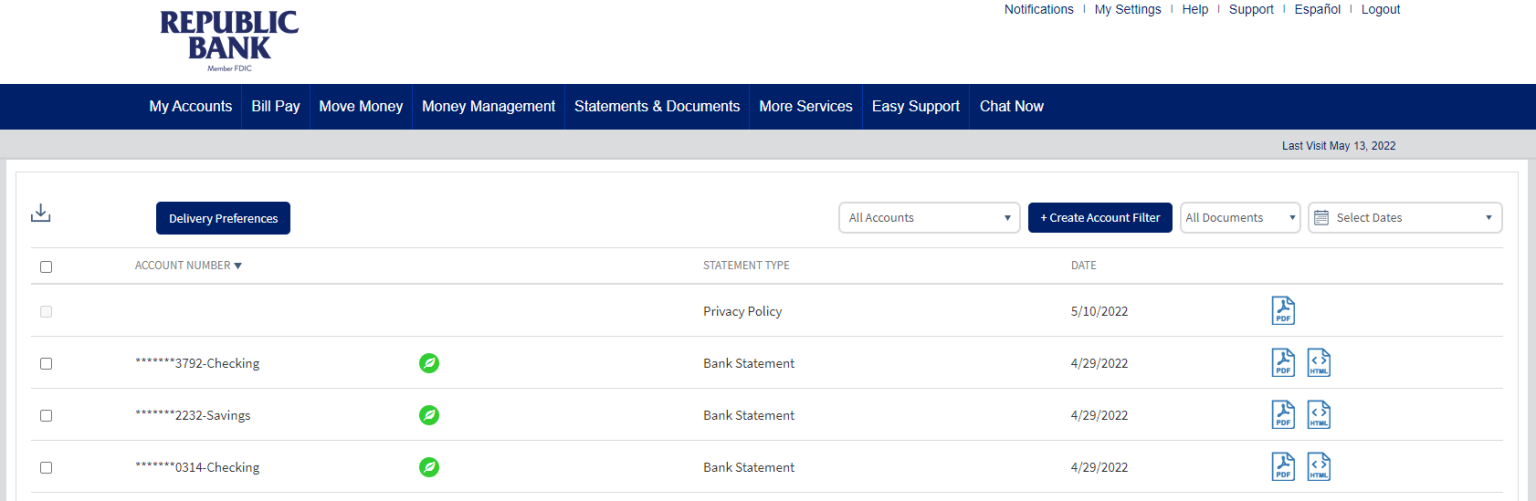 Statements & Documents - Republic Bank